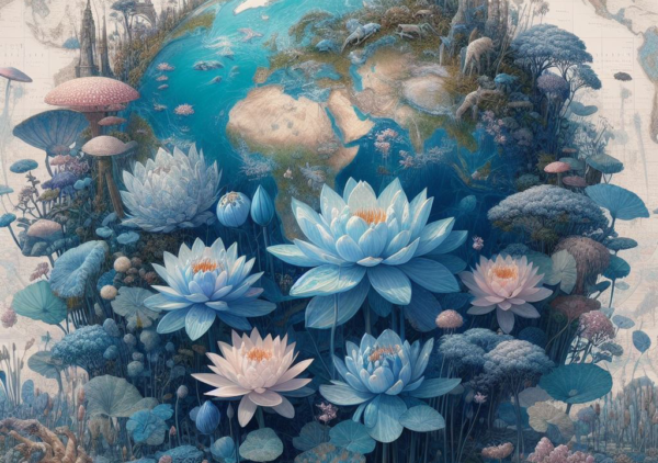 L'incroyable habitat naturel et la répartition géographique du lotus bleu